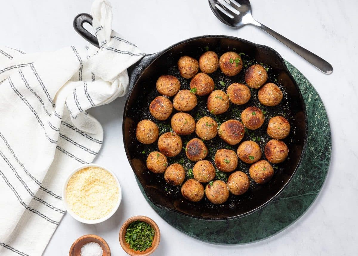 Bean Salad Meatless Meatballs - Paisley Farm Foods