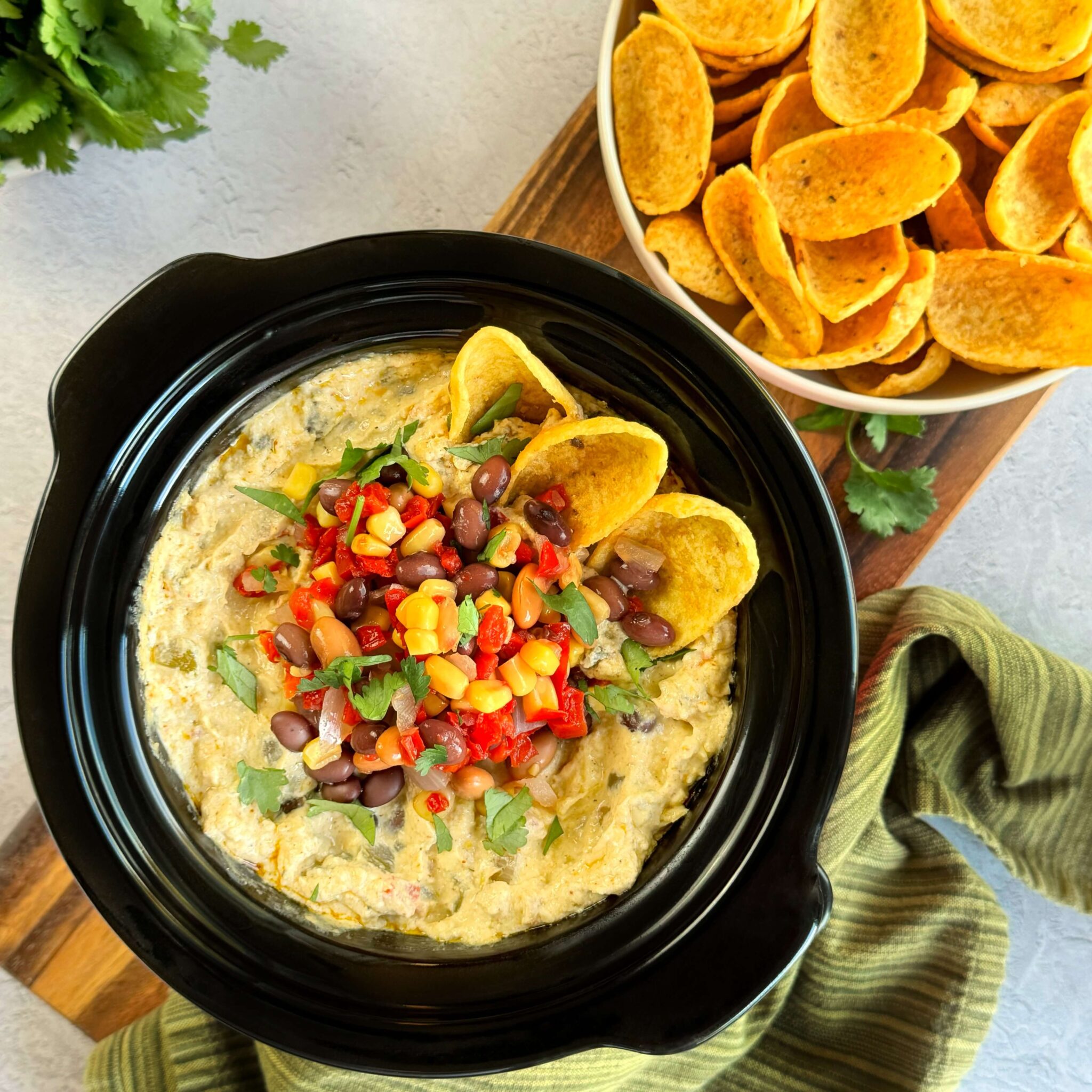 Creamy Cowboy Caviar Crockpot Dip - Paisley Farm Foods